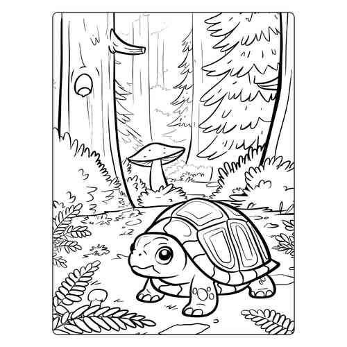Раскраска Реалистичная черепаха | распечатать раскраски для детей