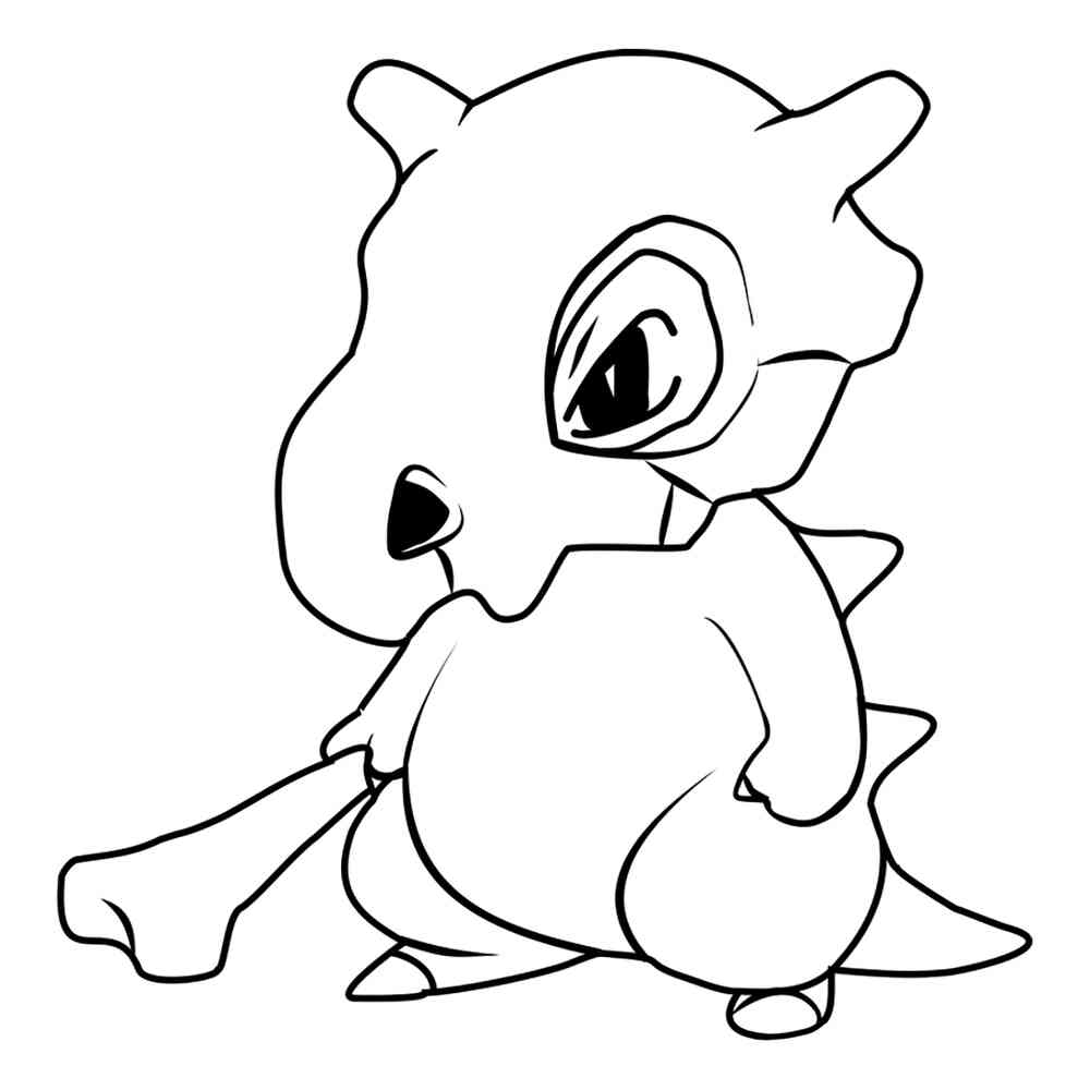 Раскраска Покемон Кубон #0104 распечатать или скачать