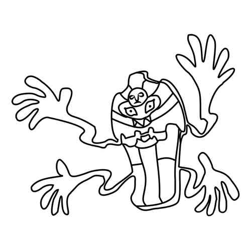 Раскраска Покемон Конкелдурр #0534 распечатать или скачать