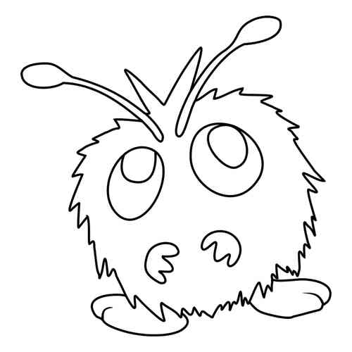 Раскраска Покемон Веномот #0049 распечатать или скачать