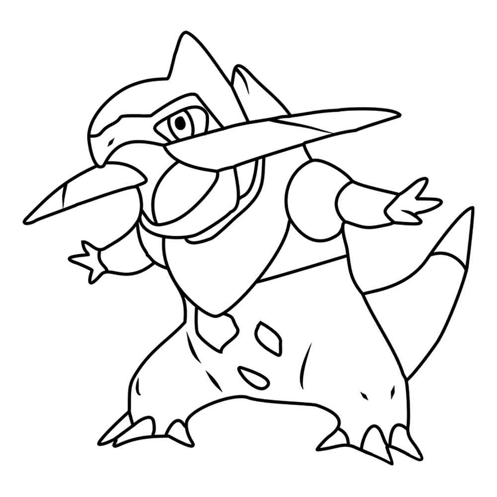 Раскраска Покемон Фрэкшур #0611 распечатать или скачать