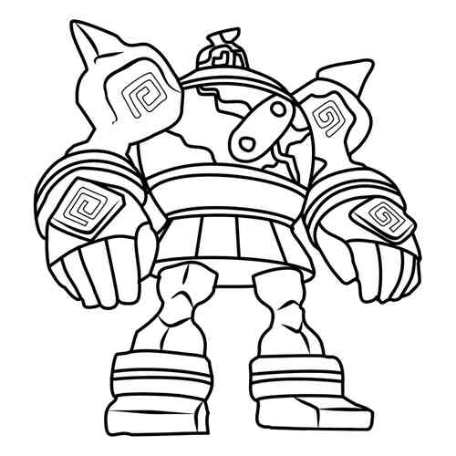 Раскраска Покемон Гофита #0574 распечатать или скачать