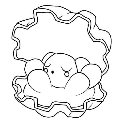 Раскраска Покемон Клэйдол #0344 распечатать или скачать