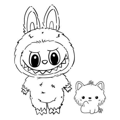 Раскраски Лабубу — скачать/распечатать