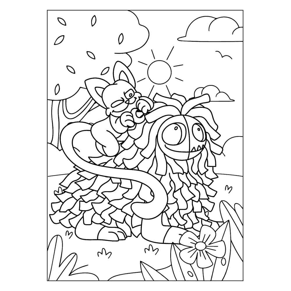 Раскраска Ярнаби и КэтНэп | распечатать раскраски для детей