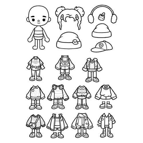 Раскраски Тока Бока: распечатать или скачать