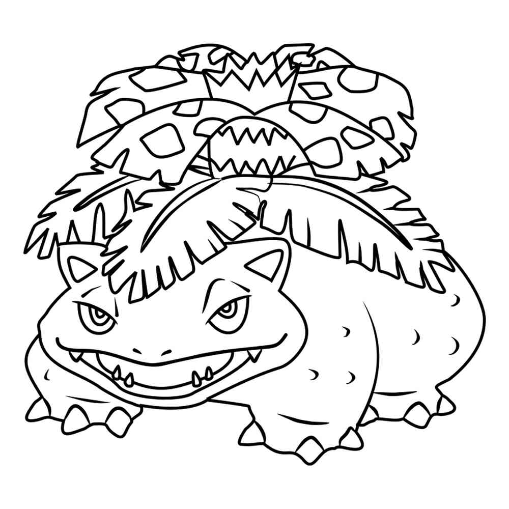 Раскраска Покемон Венузавр #0003 распечатать или скачать