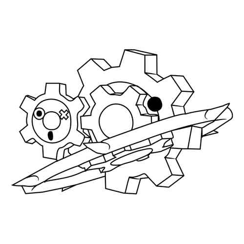 Раскраска Покемон Конкелдурр #0534 распечатать или скачать