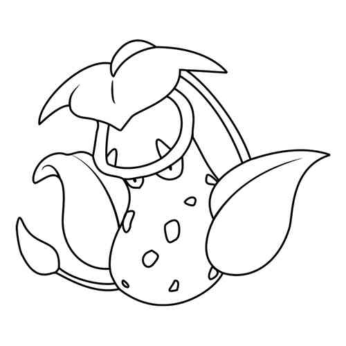 Раскраска Покемон Випинбелл #0070 распечатать или скачать