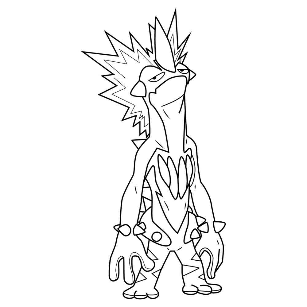 Раскраска Покемон Токстрисити #0849 распечатать или скачать