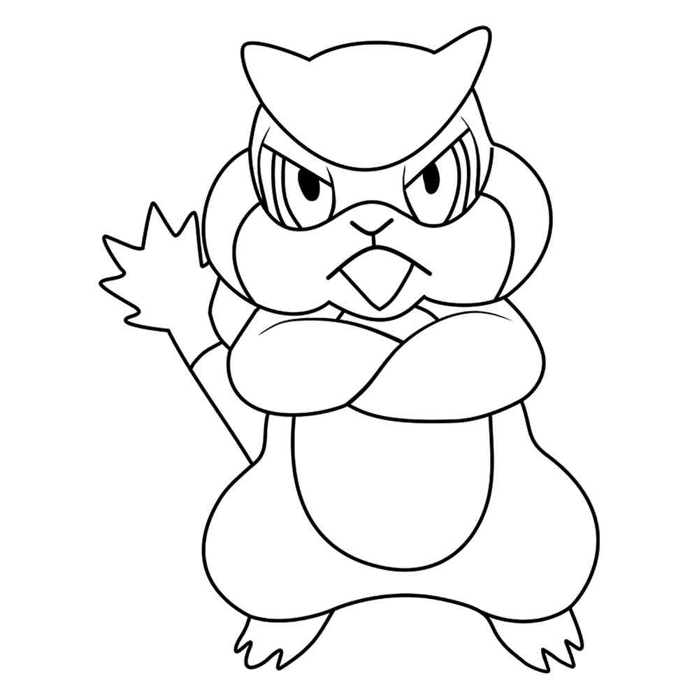 Раскраска Покемон Патрат #0504 распечатать или скачать