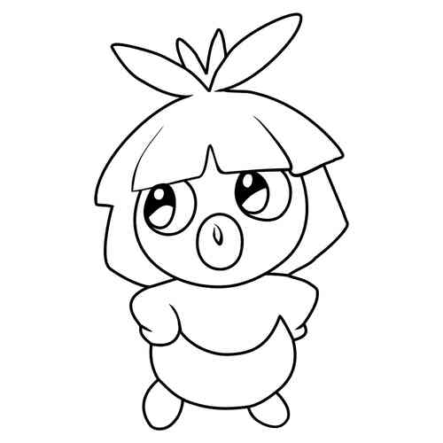 Раскраска Покемон Скиплум #0188 распечатать или скачать