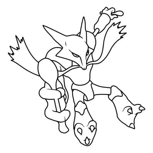 Раскраска Покемон Абра #0063 распечатать или скачать