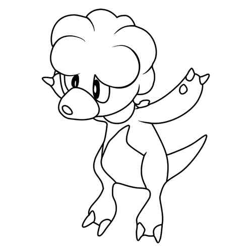 Раскраска Покемон Магкарго #0219 распечатать или скачать