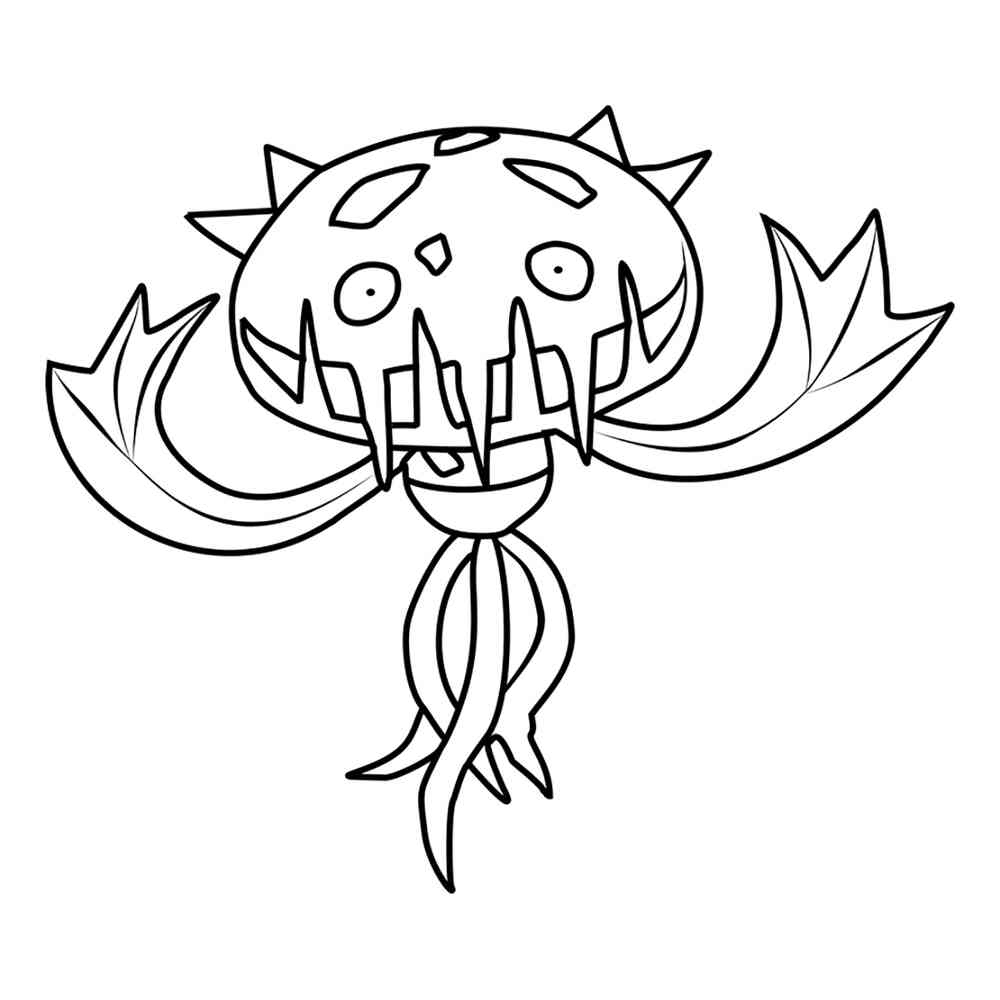 Раскраска Покемон Карнивайн #0455 распечатать или скачать