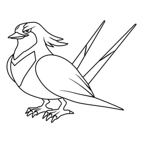 Раскраска Покемон Септайл #0254 распечатать или скачать