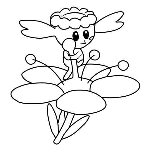 Раскраска Покемон Флетчиндер #0662 распечатать или скачать