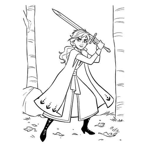 Раскраски из мультфильма Холодное сердце 2 (Frozen 2)