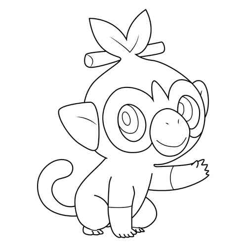 Раскраска Легендарный покемон Гластриер #0896 распечатать или скачать