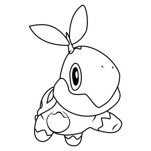 Раскраска Покемон Чимчар #0390 распечатать или скачать