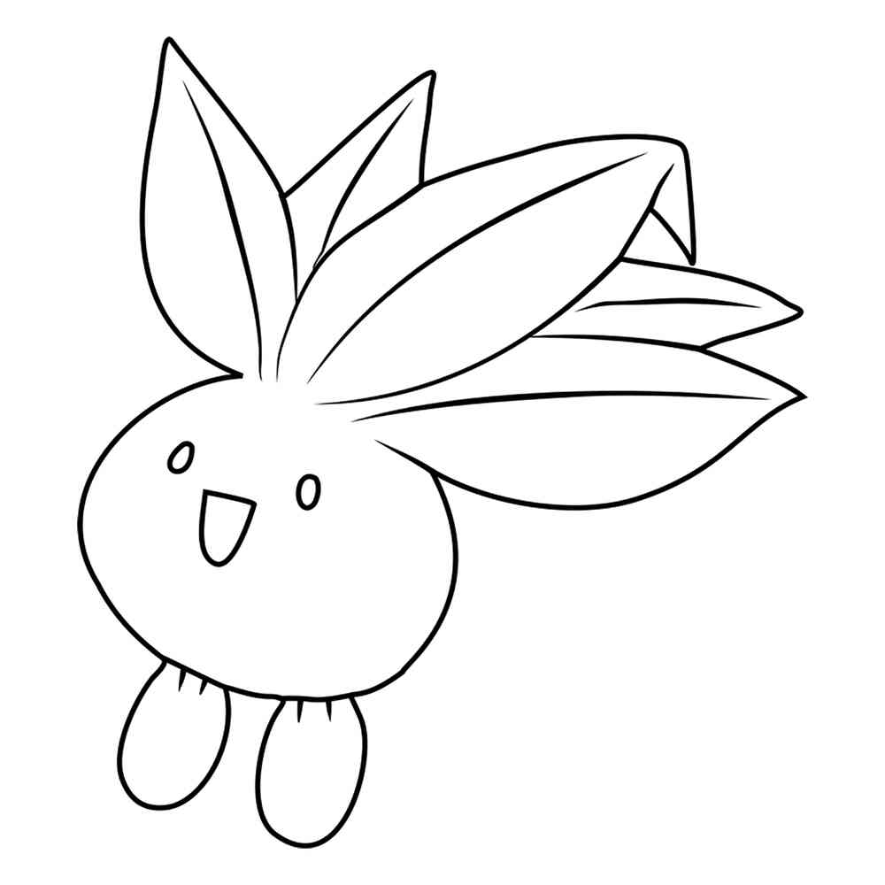 Раскраска Покемон Оддиш #0043 распечатать или скачать