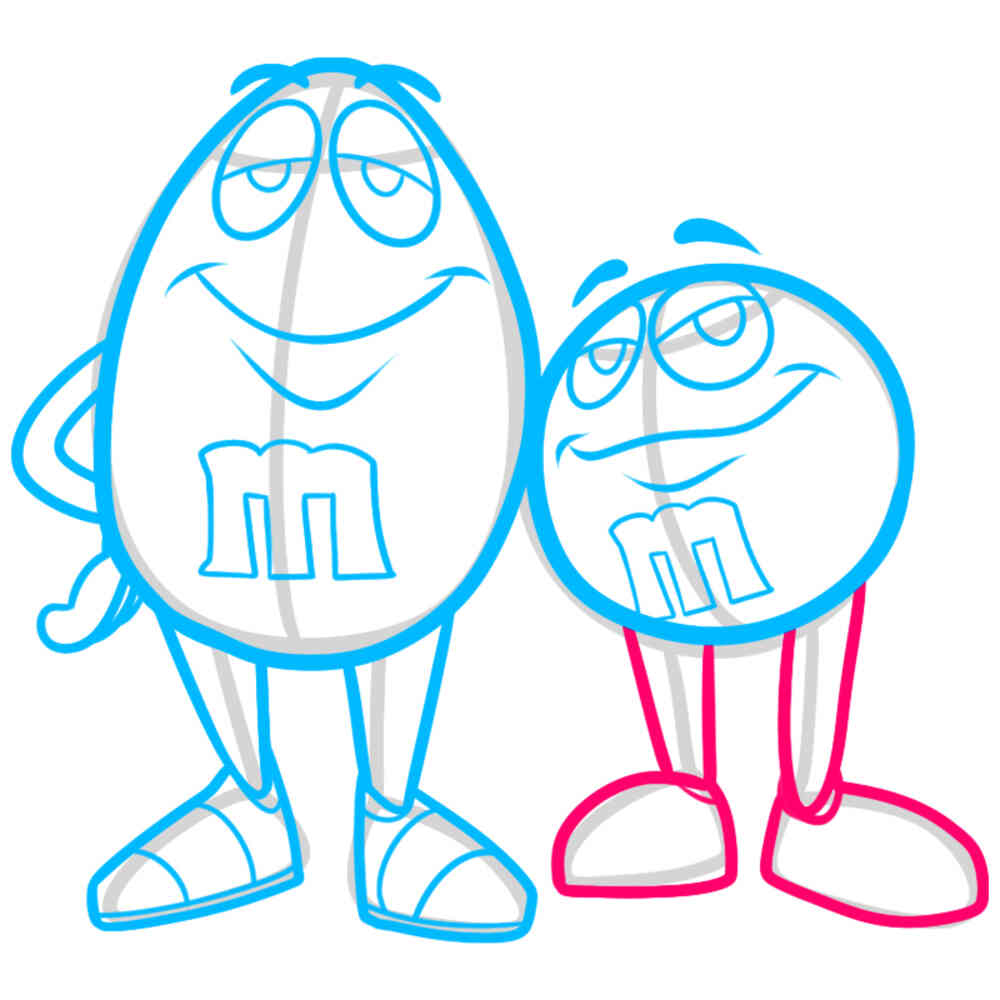 Как нарисовать M&M's (Эм-энд-Эмс)
