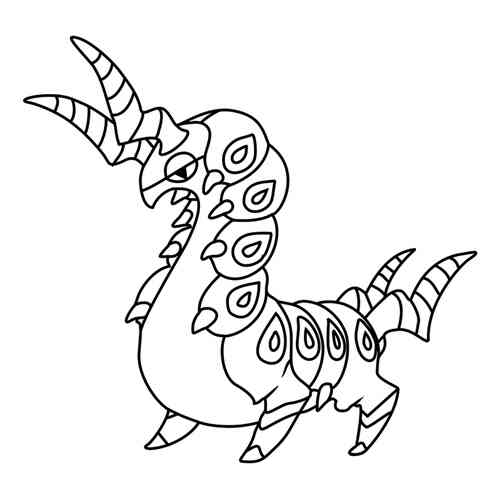 Раскраска Покемон Скрафти #0560 распечатать или скачать