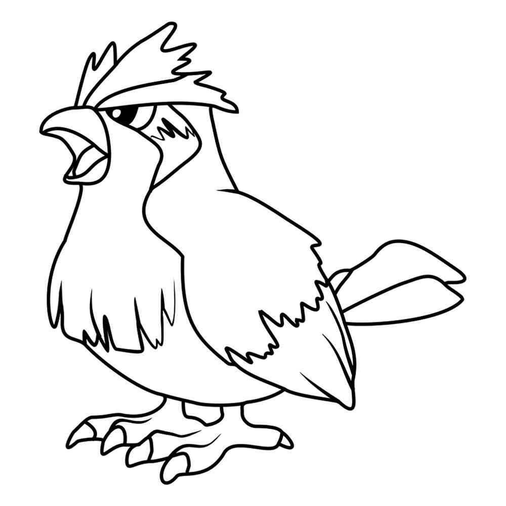 Раскраска Покемон Пиджи #0016 распечатать или скачать