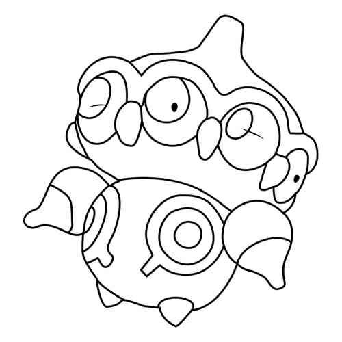 Раскраска Покемон Кламперл #0366 распечатать или скачать