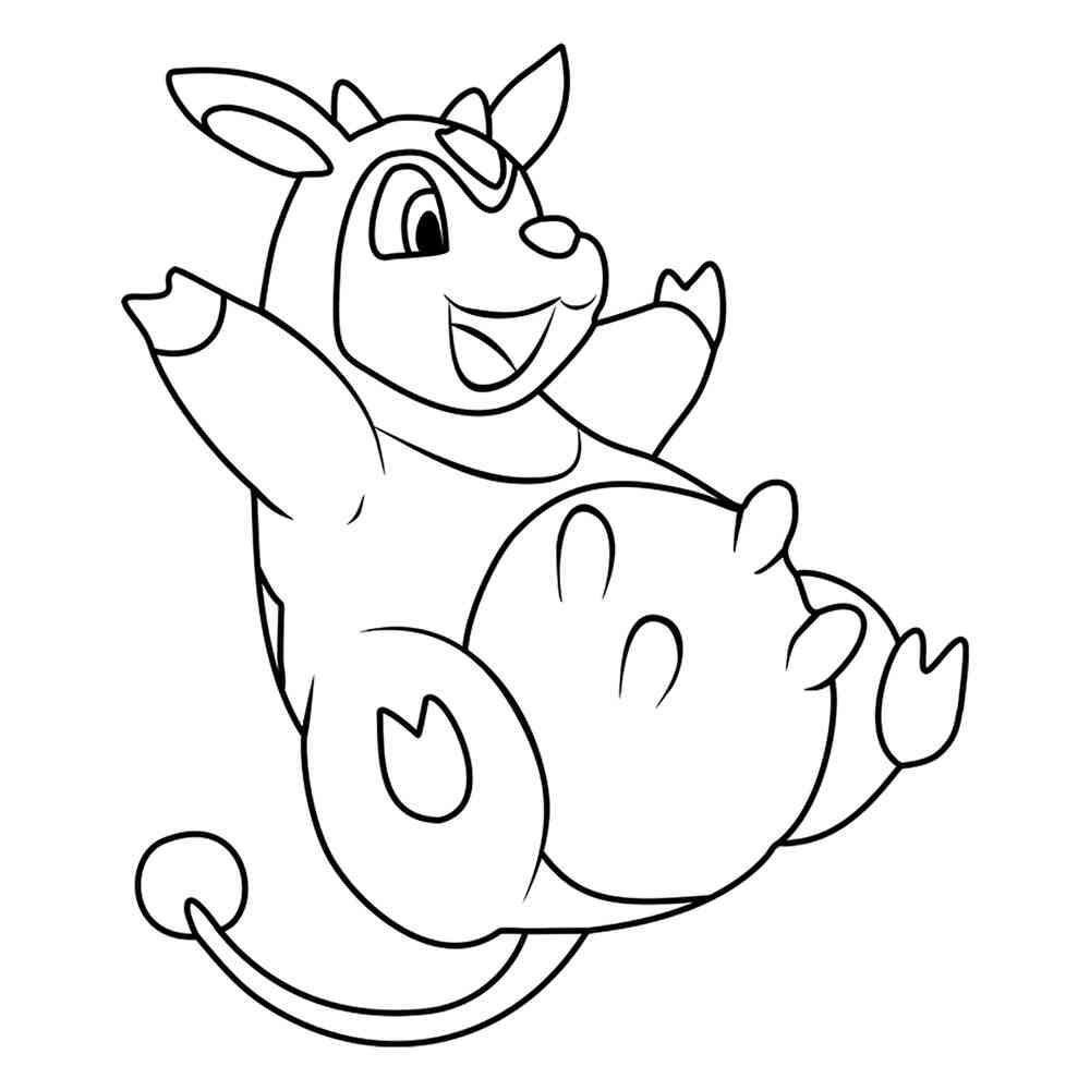 Раскраска Покемон Милтанк #0241 распечатать или скачать