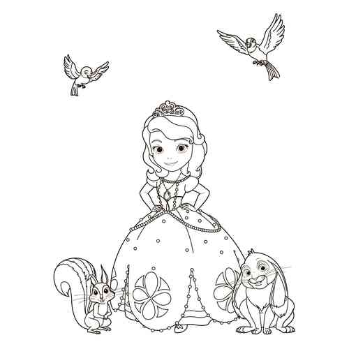 Раскраска София распечатать или скачать