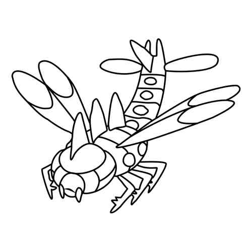 Раскраска Покемон Эмполеон #0395 распечатать или скачать