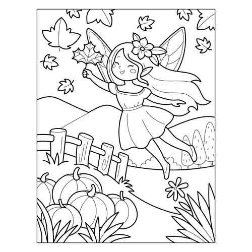 Раскраски фей для малышей: распечатать
