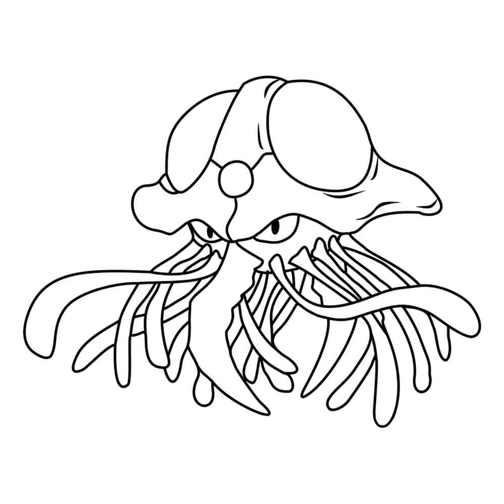 Раскраска Покемон Тентакруэль #0073 распечатать или скачать